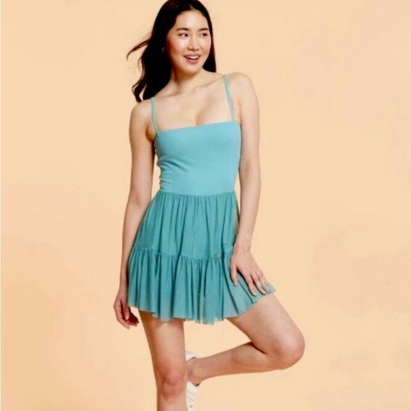 Blogilates | Dresses | Blogilates Popflex Target Collab Teal Cameo Blue ...